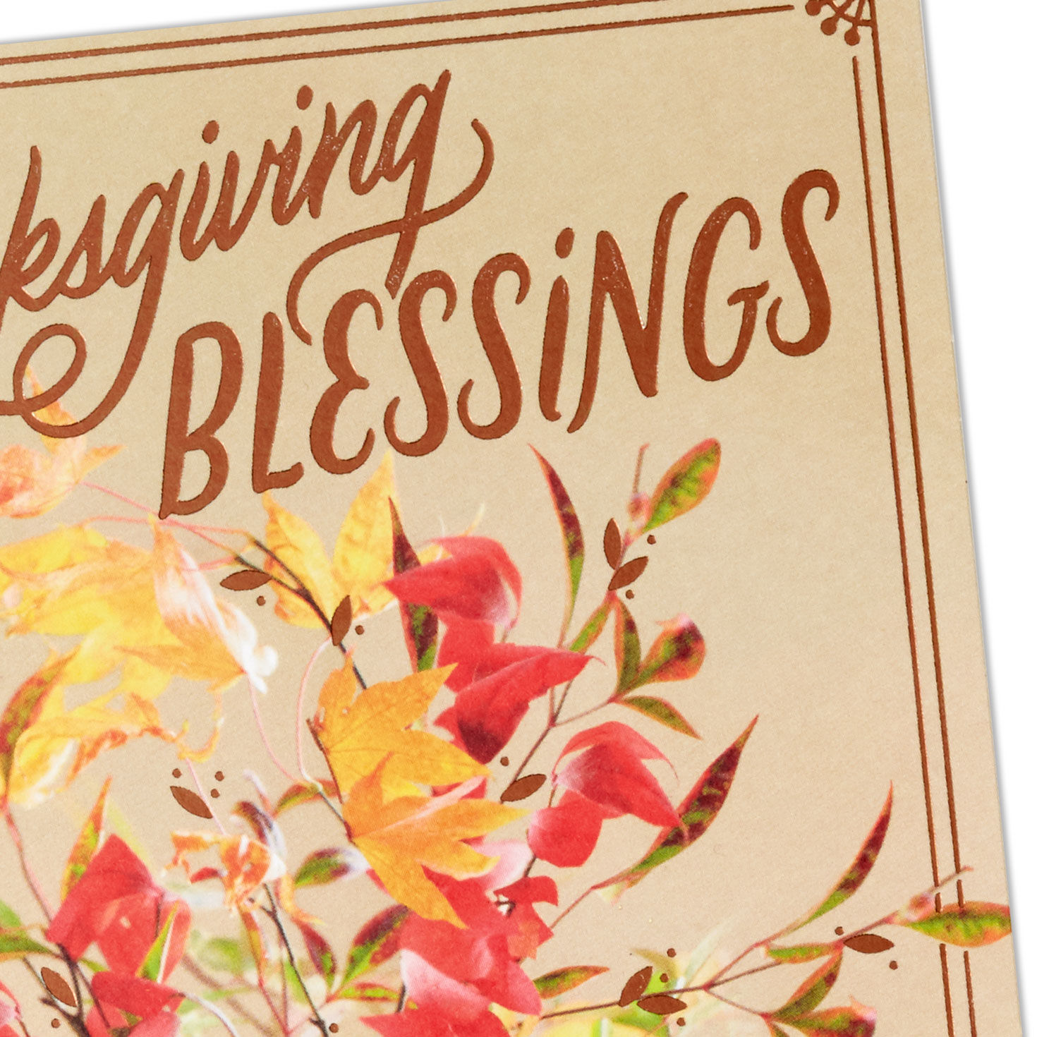 Fall Foliage Bouquet Religious Thanksgiving Cards, Pack Of 6 - Hallmark