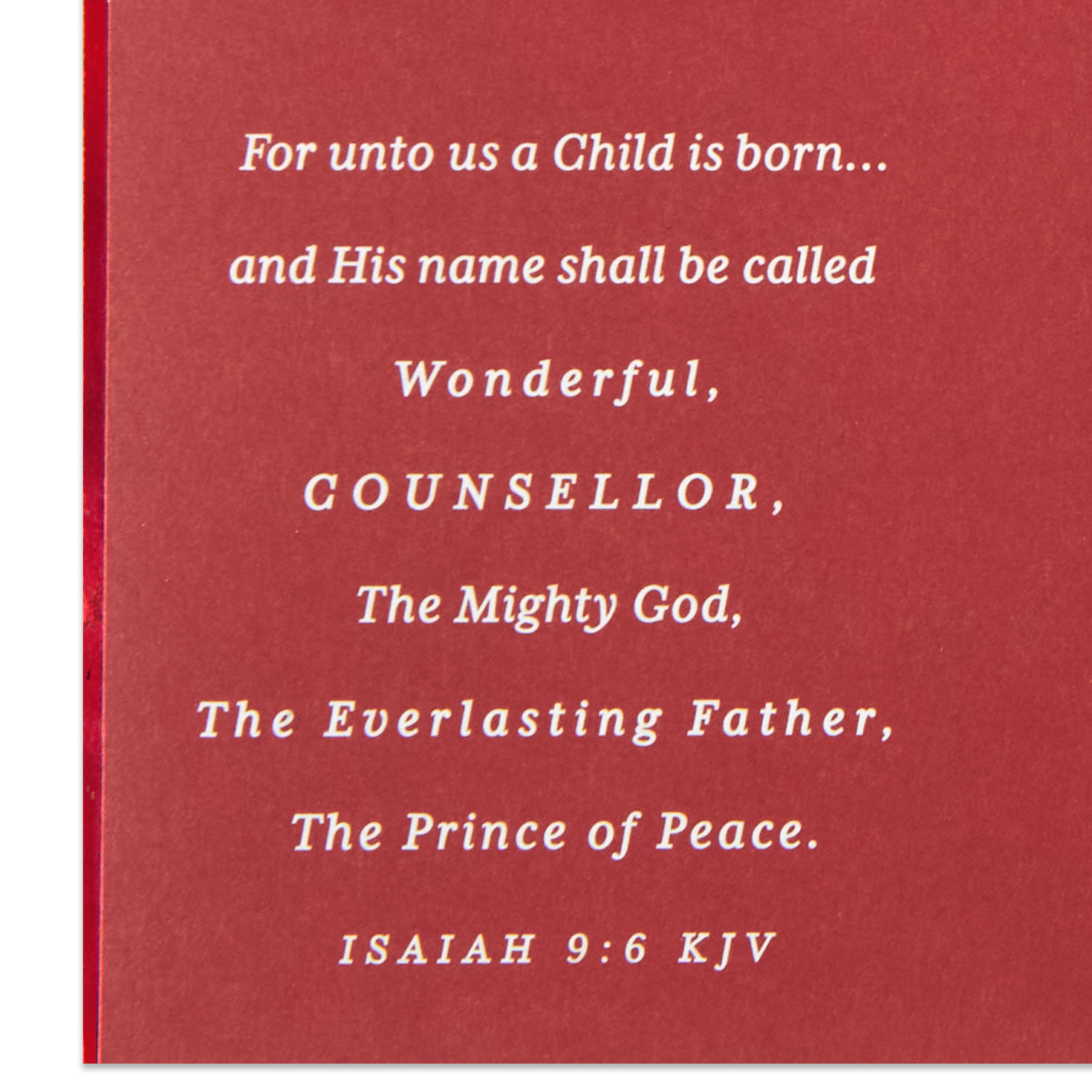 God's Love, Joy And Peace Religious Christmas Card - Hallmark