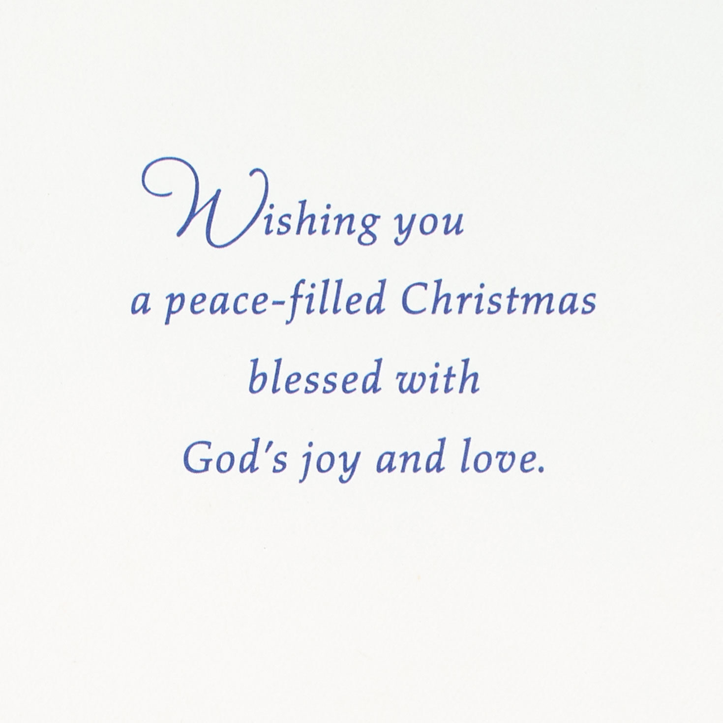 Thomas Kinkade Peace, Joy And Love Religious Christmas Card - Hallmark