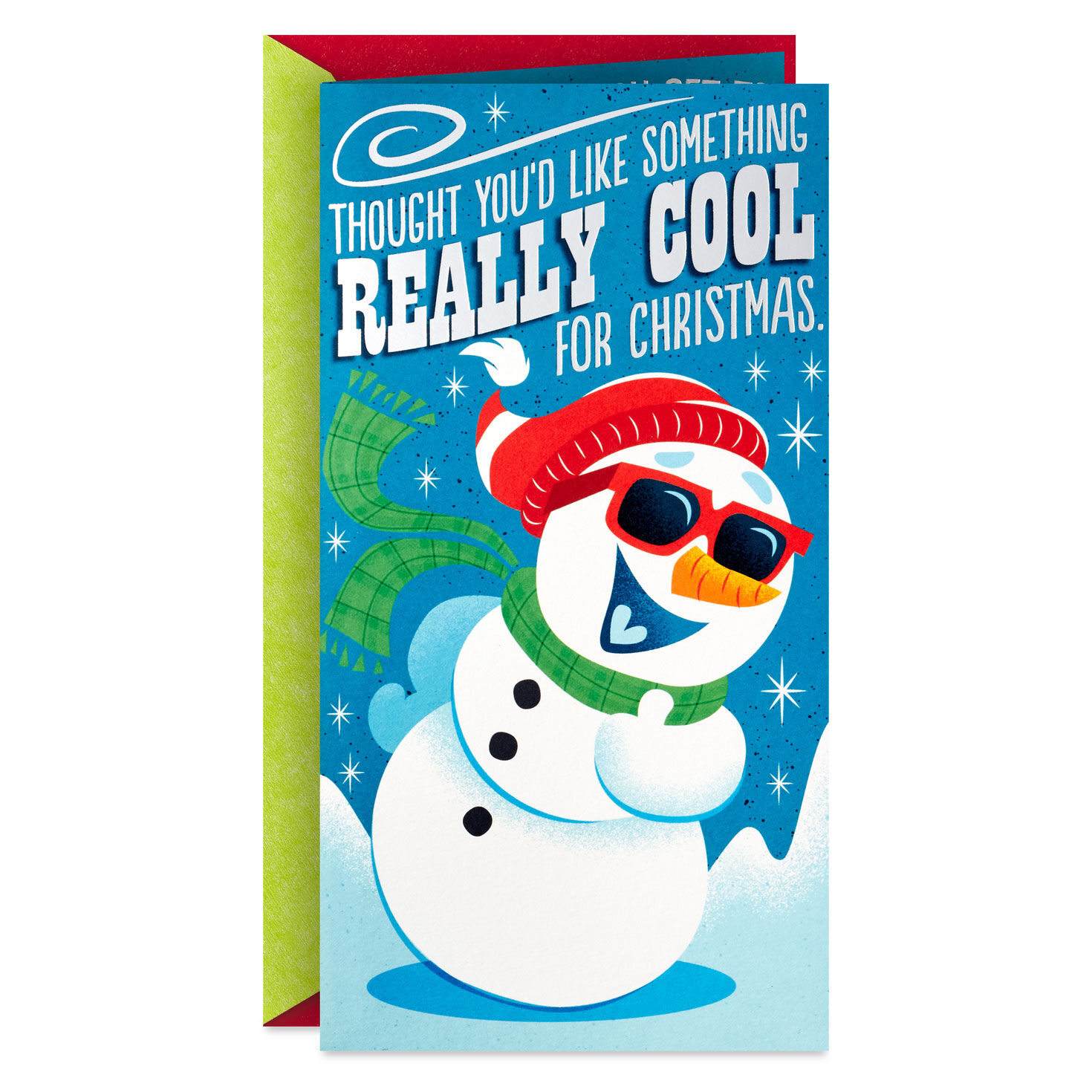 Something Cool Snowman Funny Pop-Up Money Holder Christmas Card - Hallmark