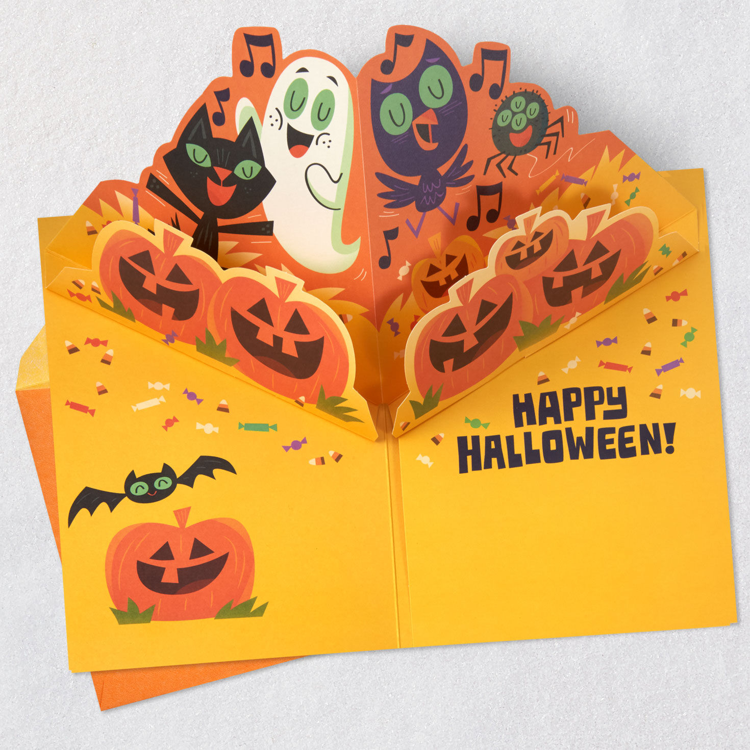 Chilling And Thrilling Musical Pop-Up Halloween Card - Hallmark