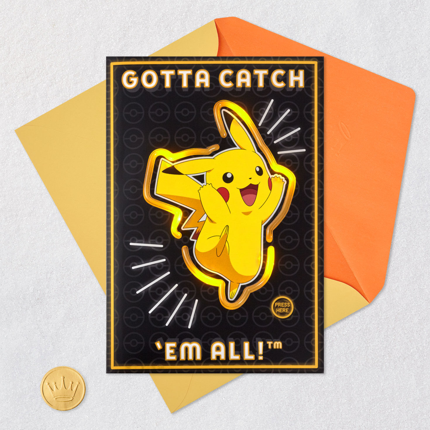 Pokémon Pikachu Supercharged Birthday Card With Sound And Light - Hallmark