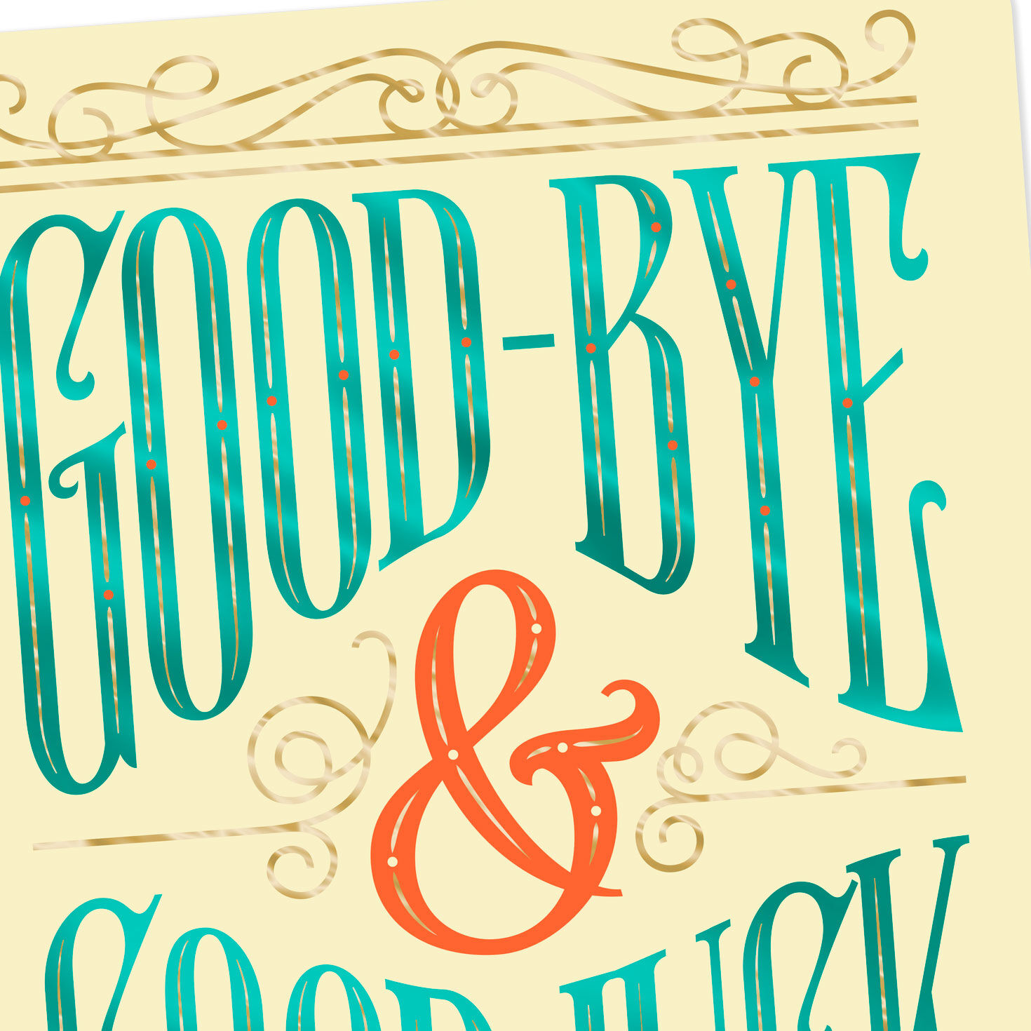 16" Good Luck Jumbo Goodbye Card - Hallmark