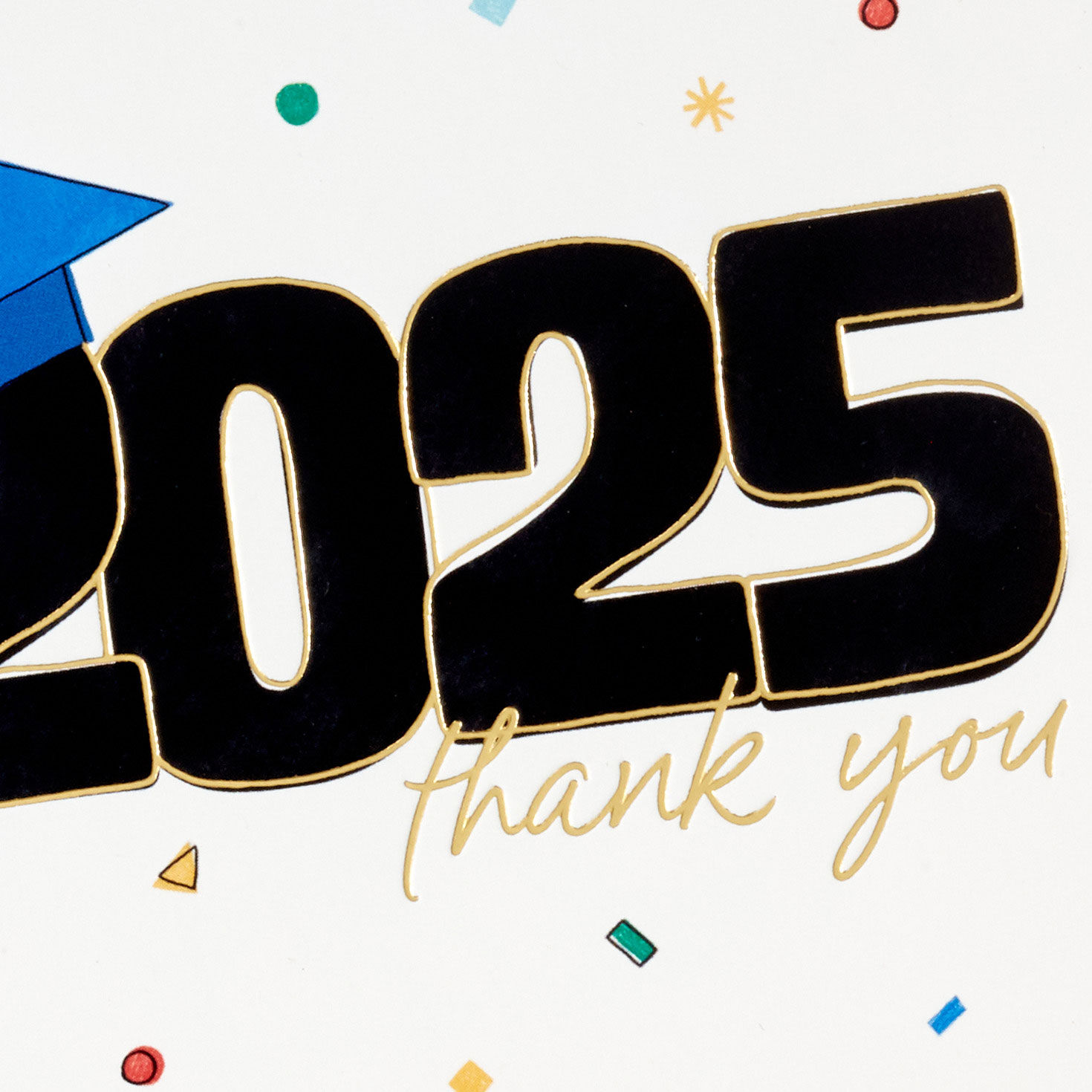 2025 Grad Cap And Confetti Graduation Thank-You Notes, Pack Of 10 ...
