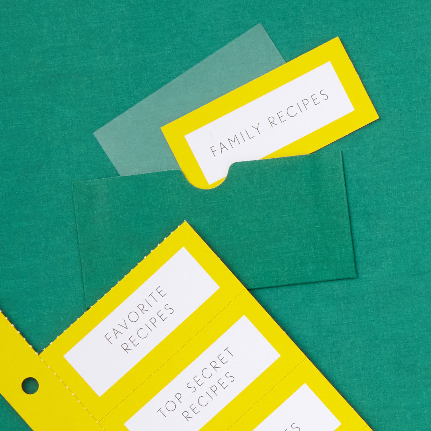 Bright Citrus Customizable Recipe Organizer Book - Hallmark