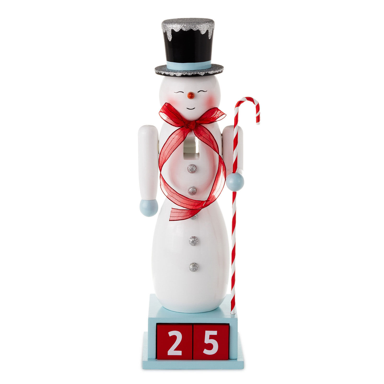 Snowman Christmas Countdown Nutcracker Figurine, 15" - Hallmark