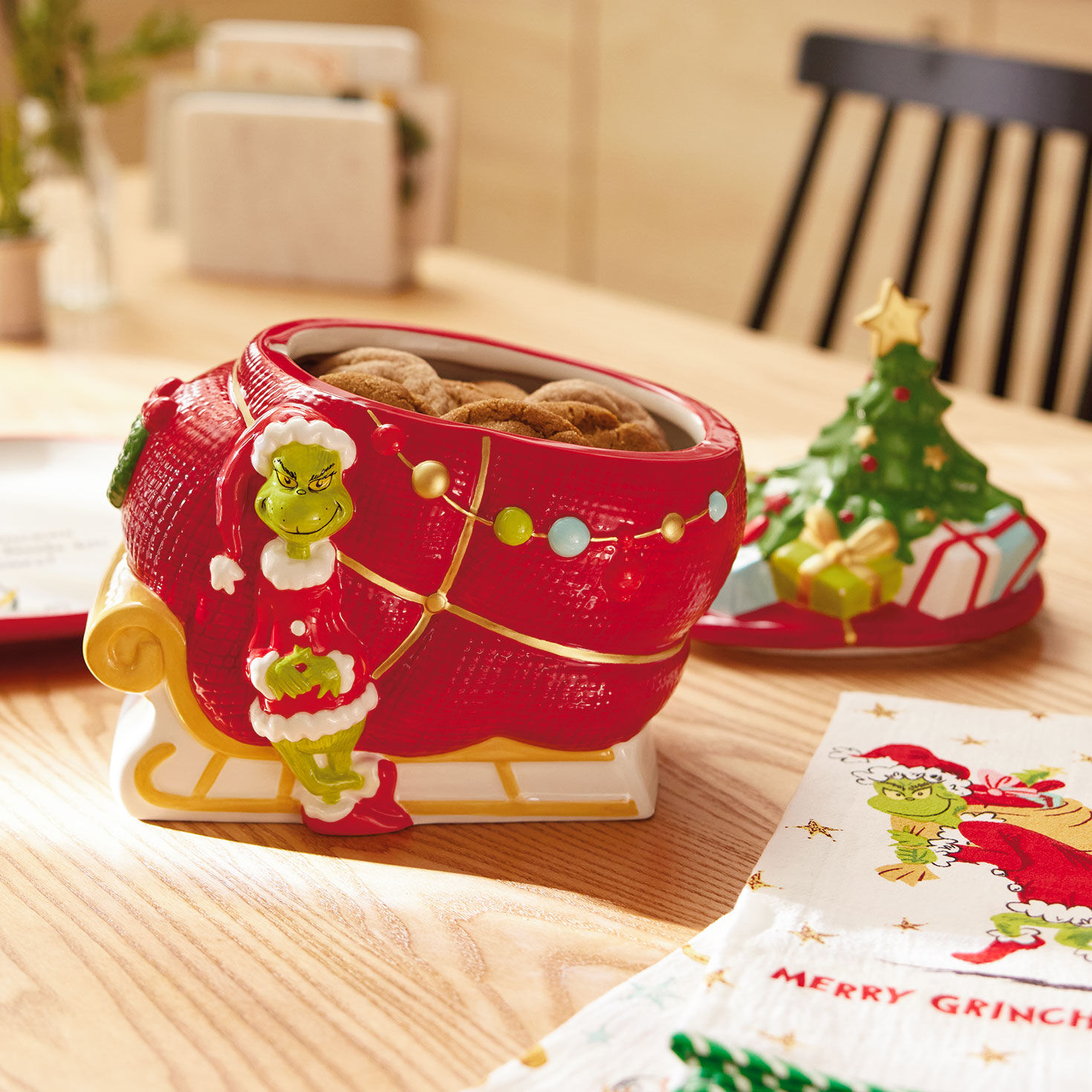 Dr. Seuss's How The Grinch Stole Christmas!™ Grinch Cookie Jar With ...