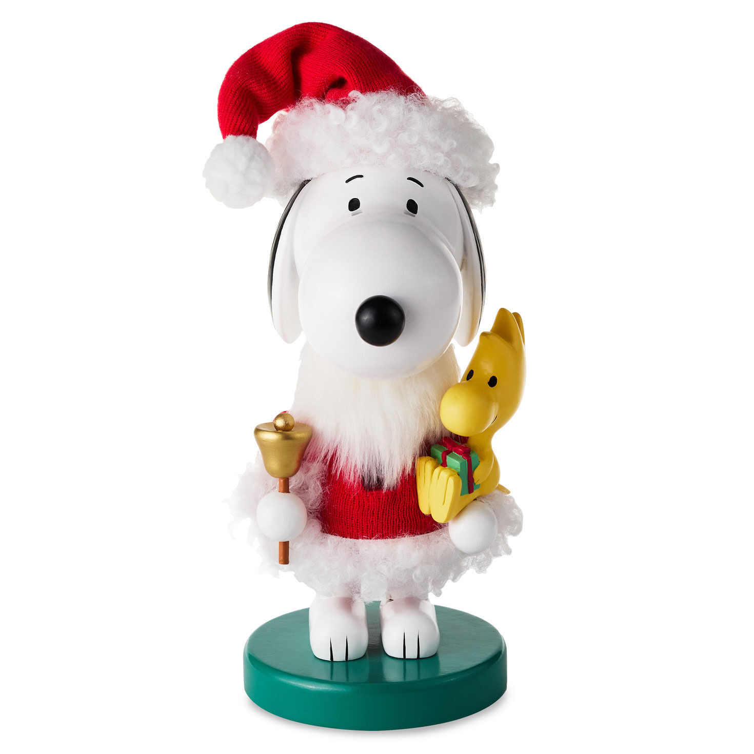 Peanuts® Bell-Ringing Santa Snoopy Nutcracker Figurine, 10" H - Hallmark