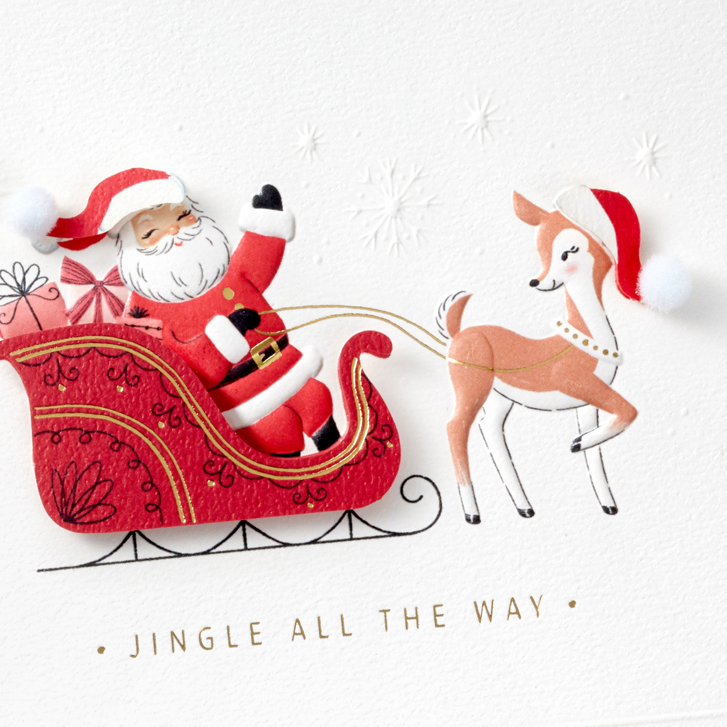 Santa Claus Sleigh Boxed Christmas Cards, Pack Of 12 - Hallmark