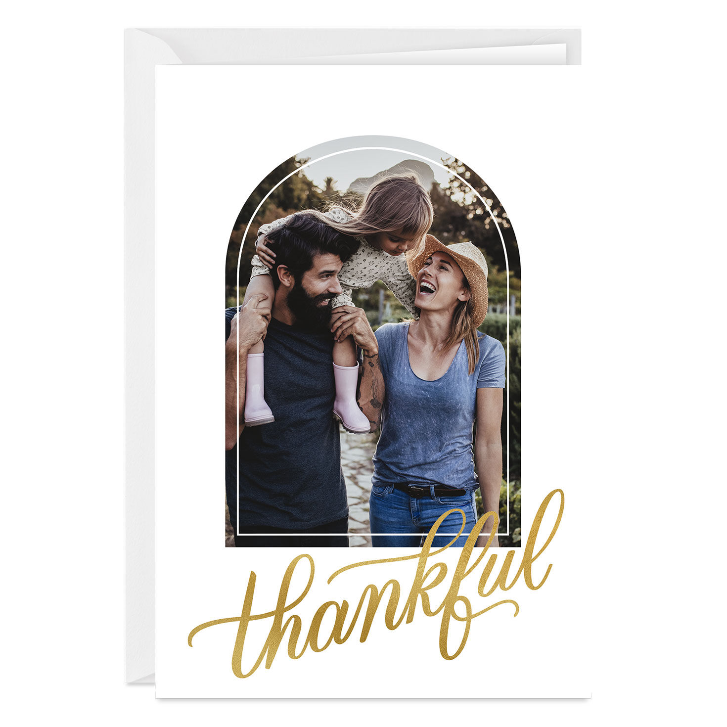 Elegant Thankful Custom Card - Hallmark