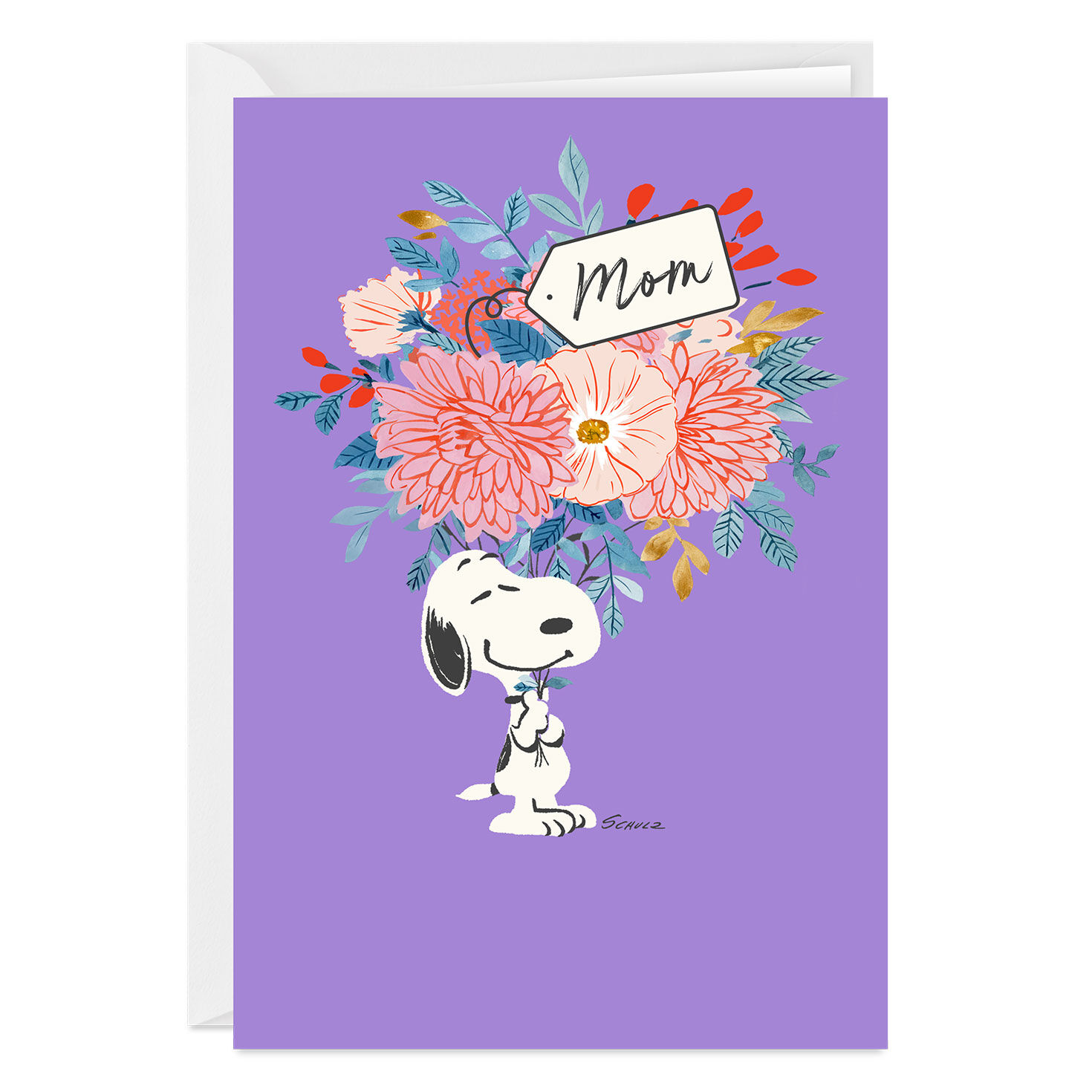 Peanuts® Snoopy Flower Bouquet Custom Mother's Day Card - Hallmark