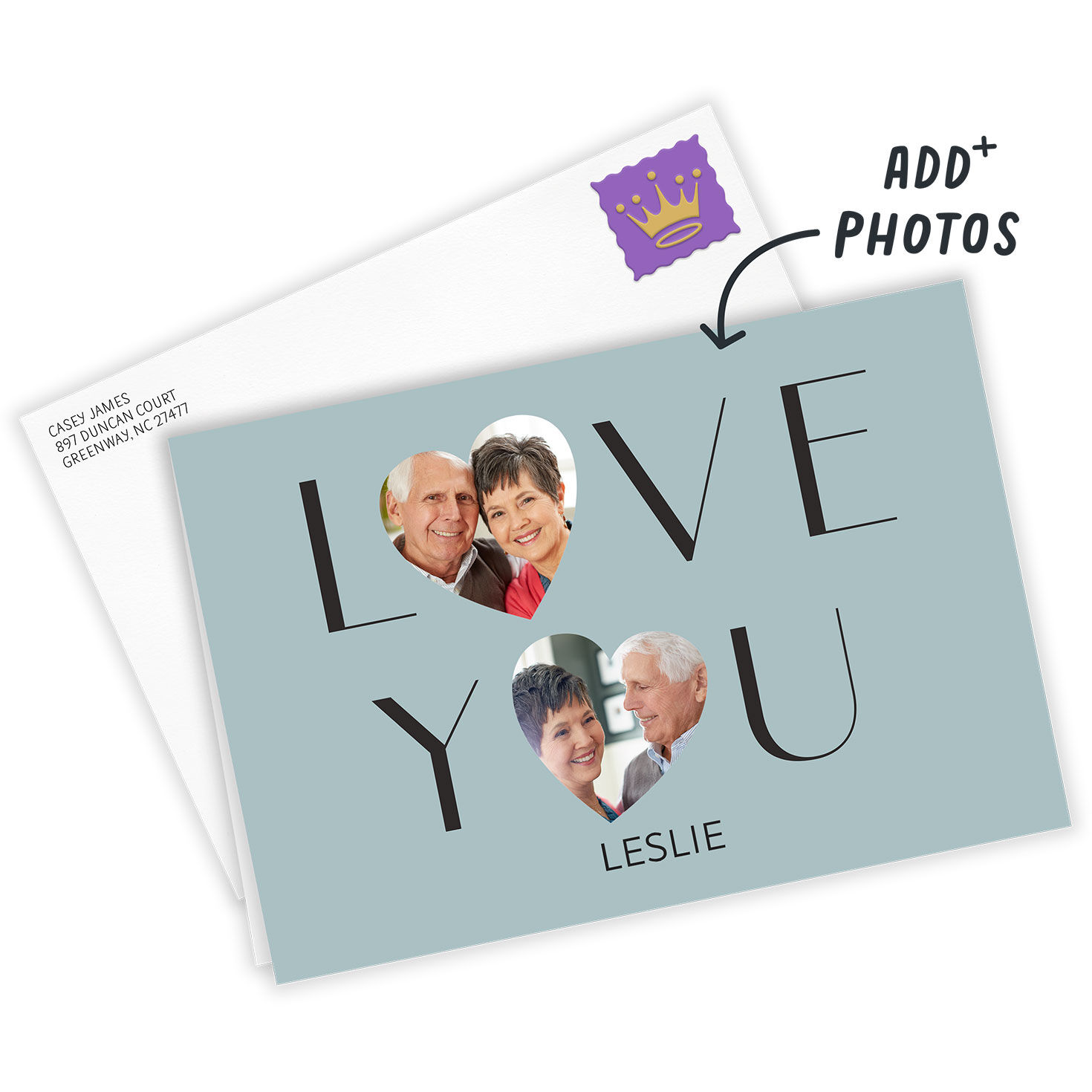 Heart Photos Custom Love Card - Hallmark
