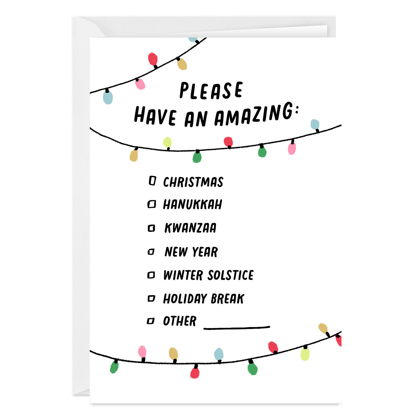 Choose A Wish Custom Holiday Card - Hallmark