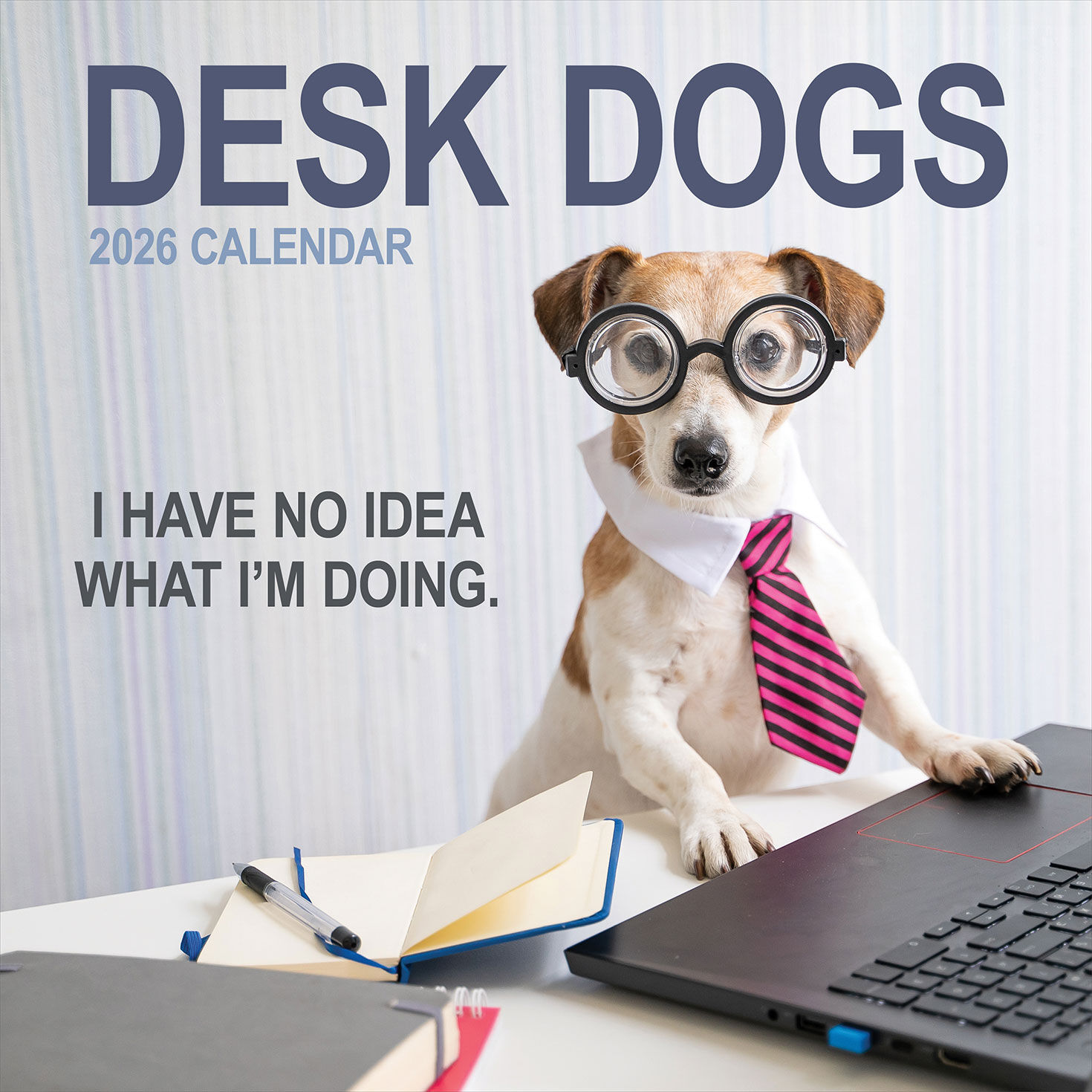Time Factory Desk Dogs Funny 2026 Wall Calendar - Hallmark