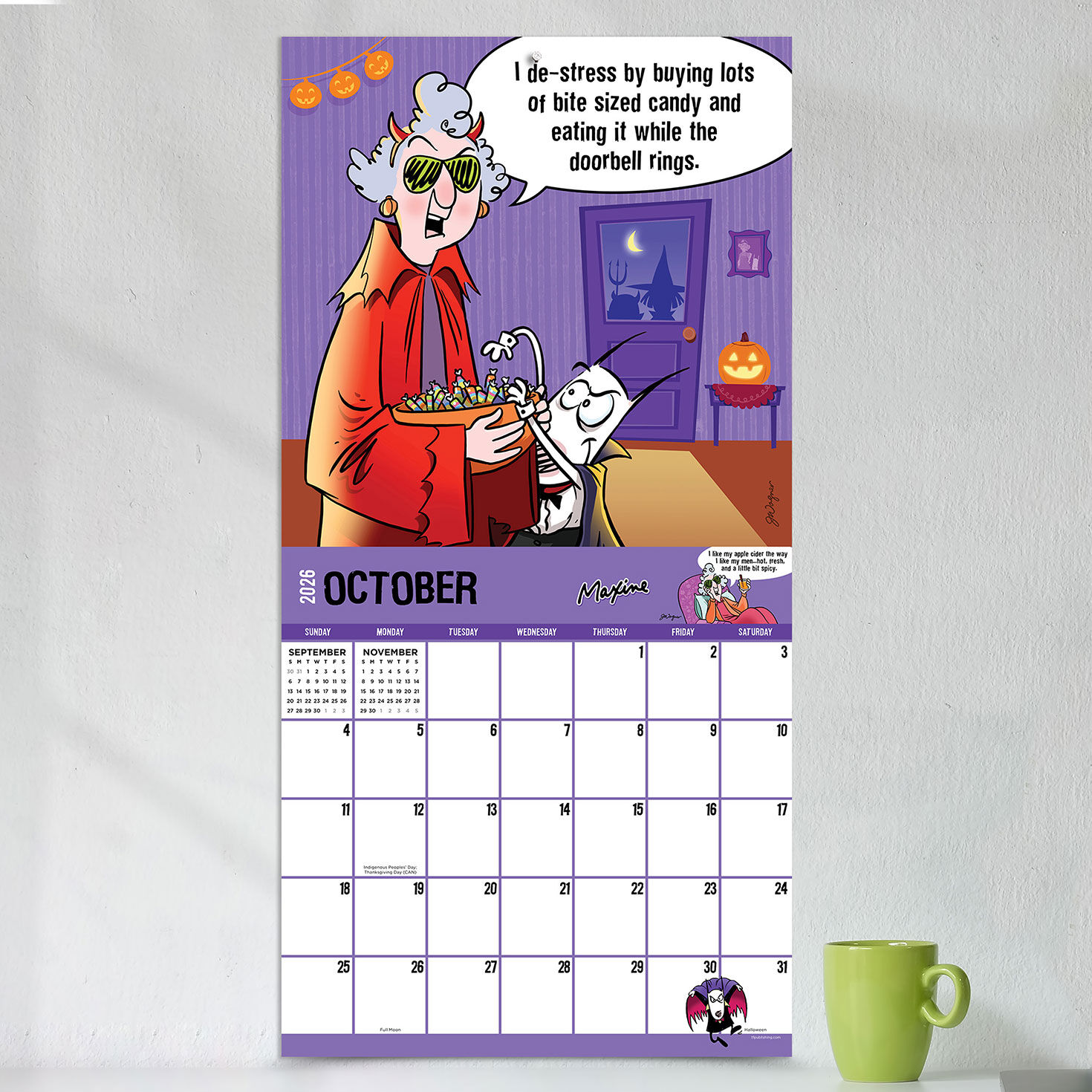 Time Factory Hallmark Maxine Crab For All Seasons Funny 2026 Wall ...