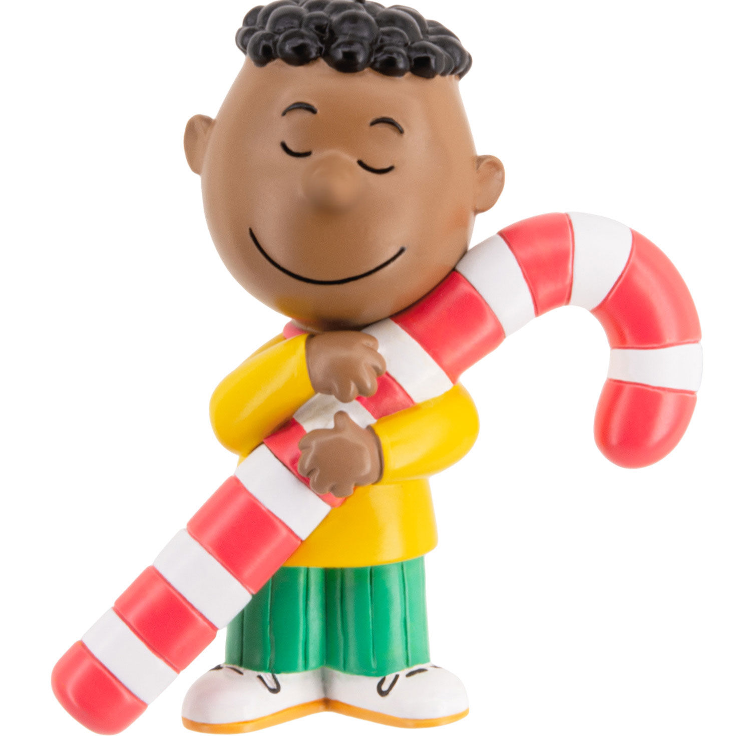Peanuts® Franklin With Candy Cane Hallmark Ornament - Hallmark