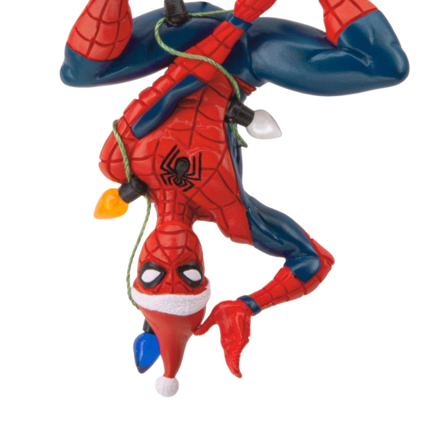 Marvel Spider-Man Hanging From Lights Hallmark Ornament - Hallmark