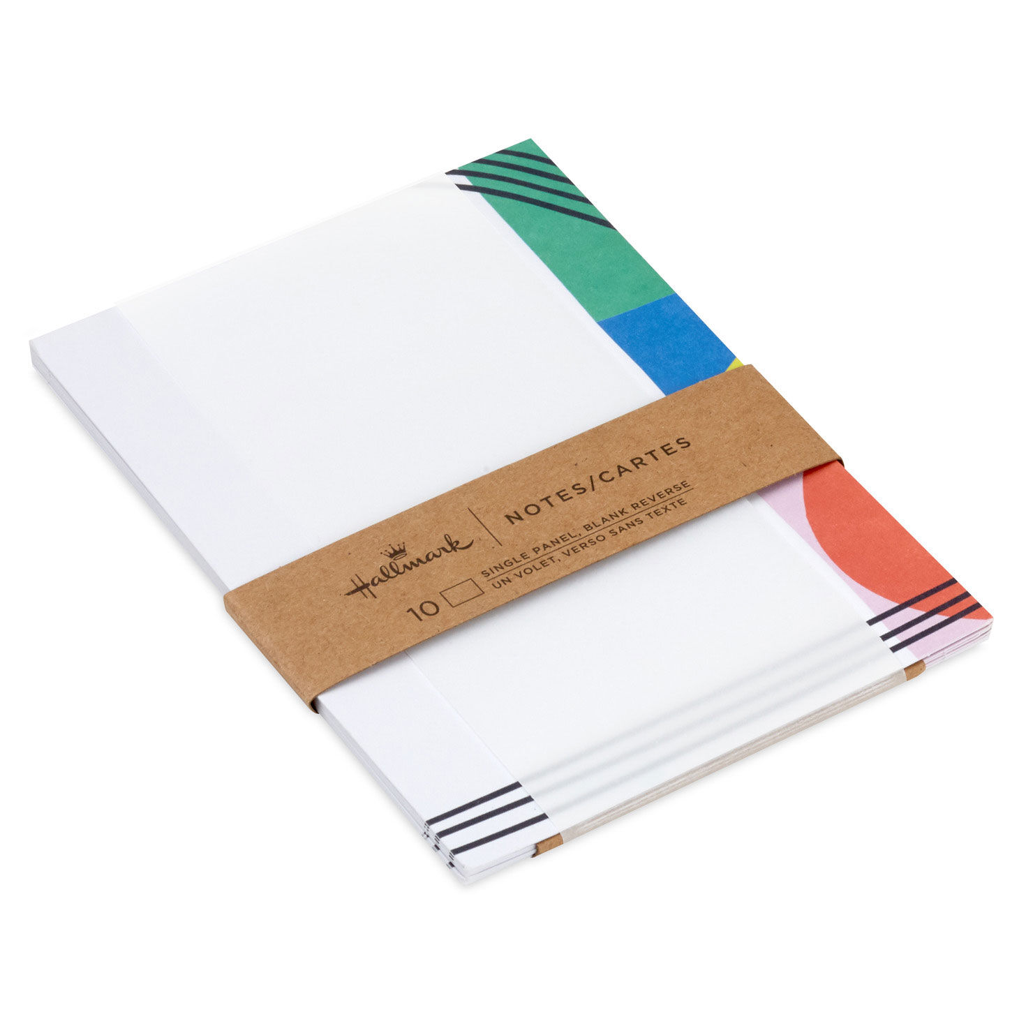 Colorful, Abstract Border Flat Blank Notes, Pack Of 10 - Hallmark