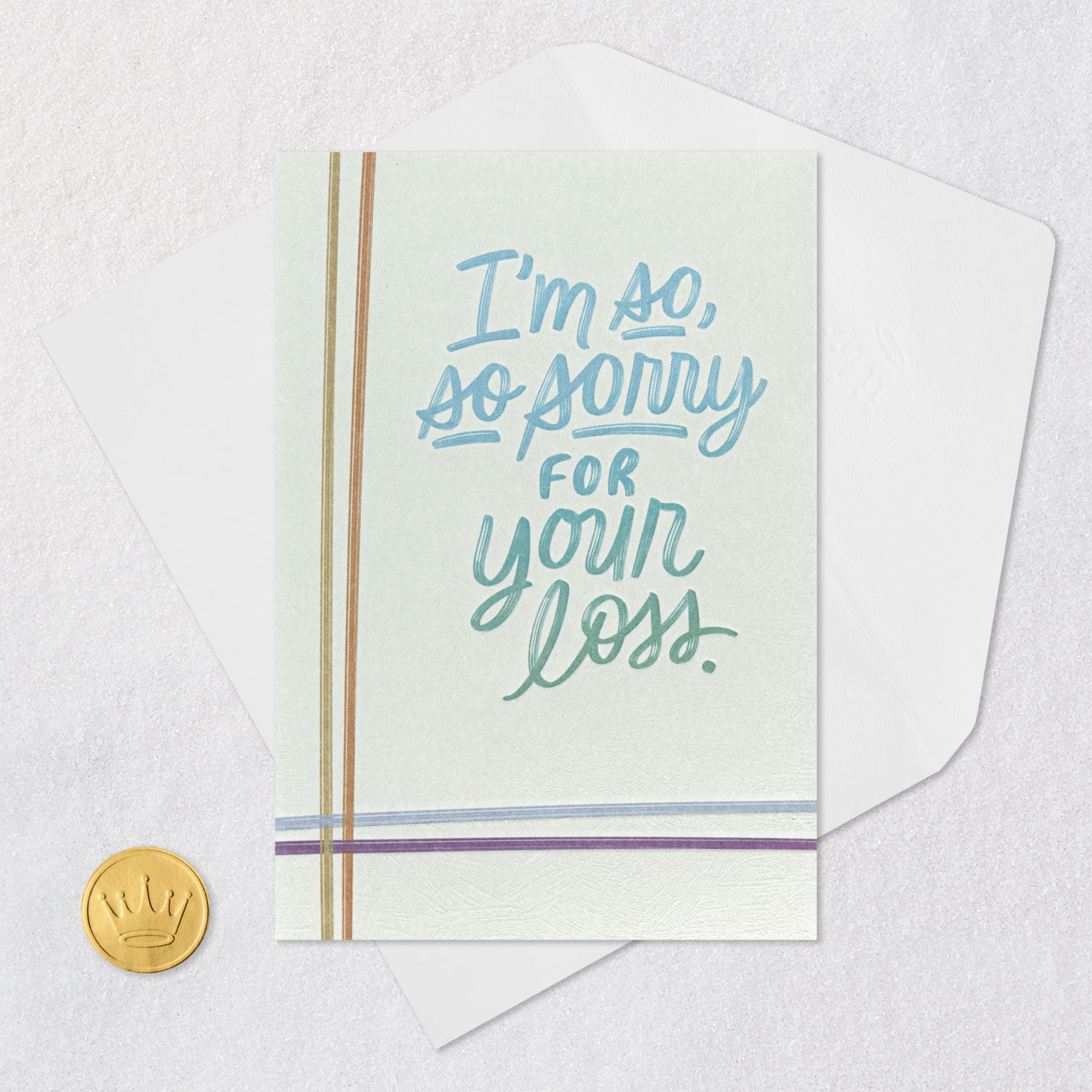 I'm So, So Sorry Sympathy Card - Hallmark