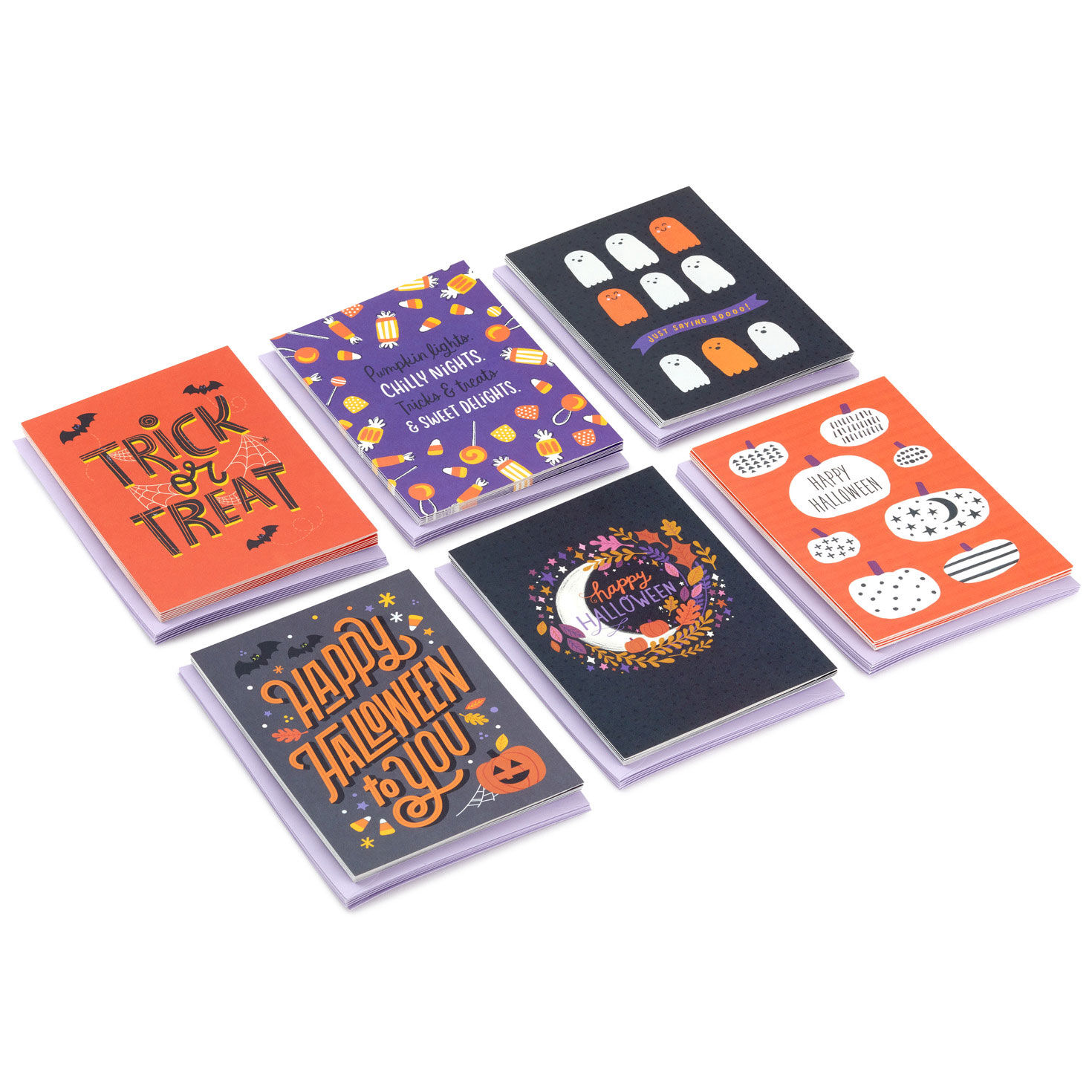 Tricks And Treats Assorted Blank Halloween Cards, Pack Of 36 - Hallmark