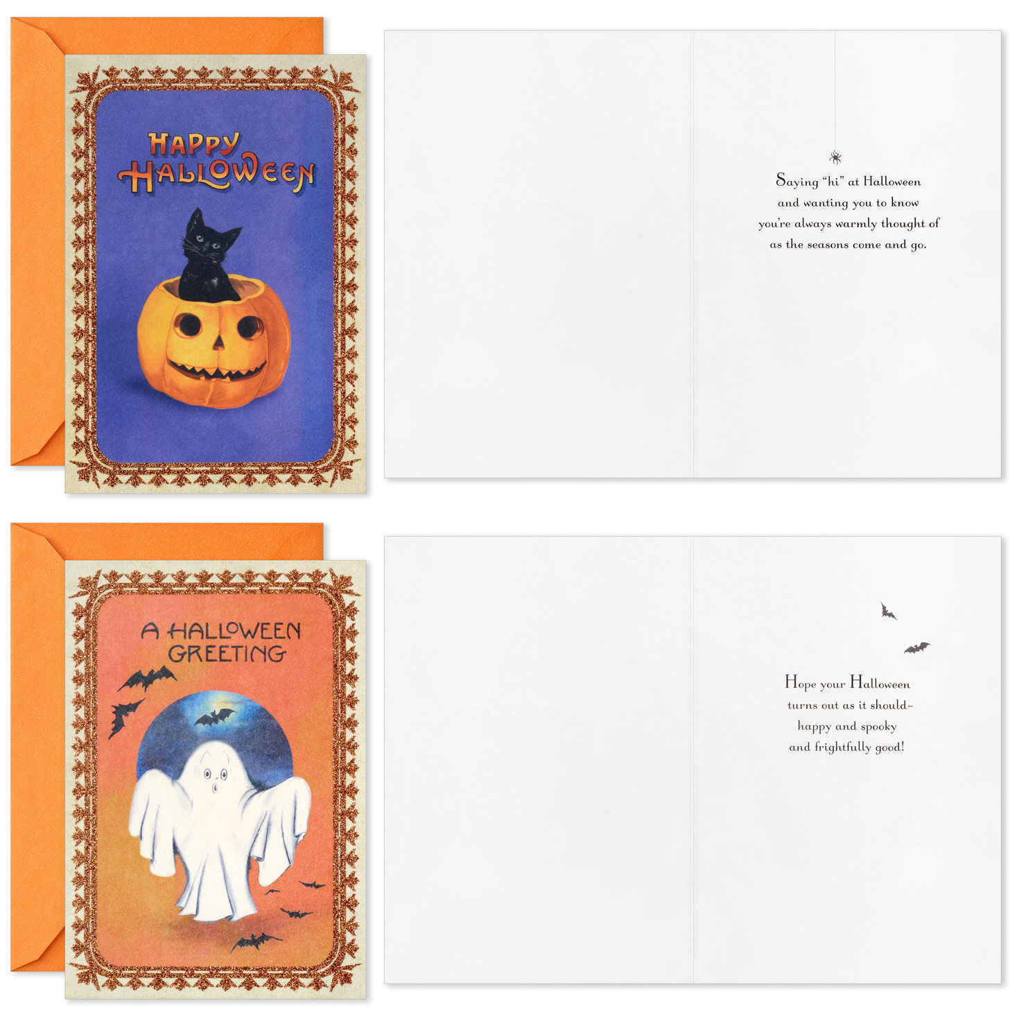Vintage Halloween Assortment Boxed Halloween Cards, Pack Of 16 - Hallmark