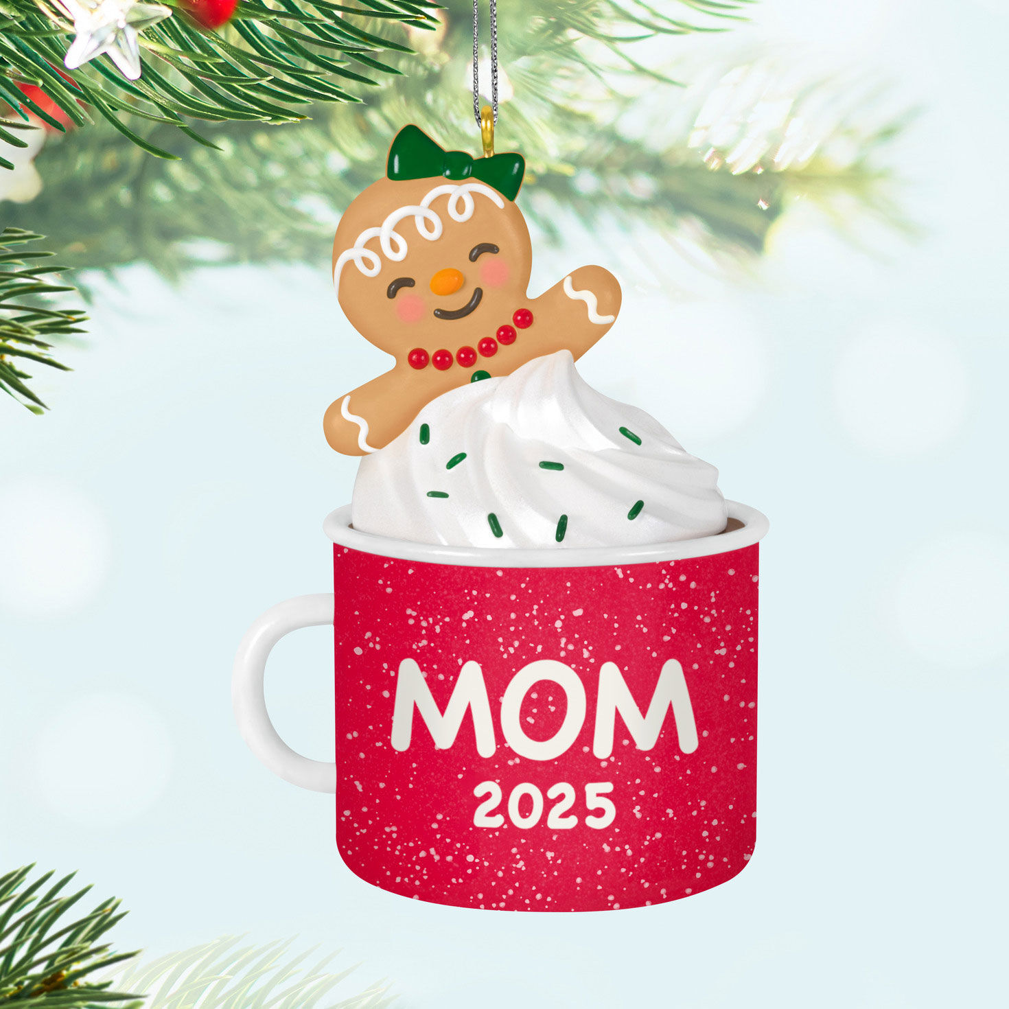 Mom Gingerbread Girl In Mug 2025 Ornament - Hallmark