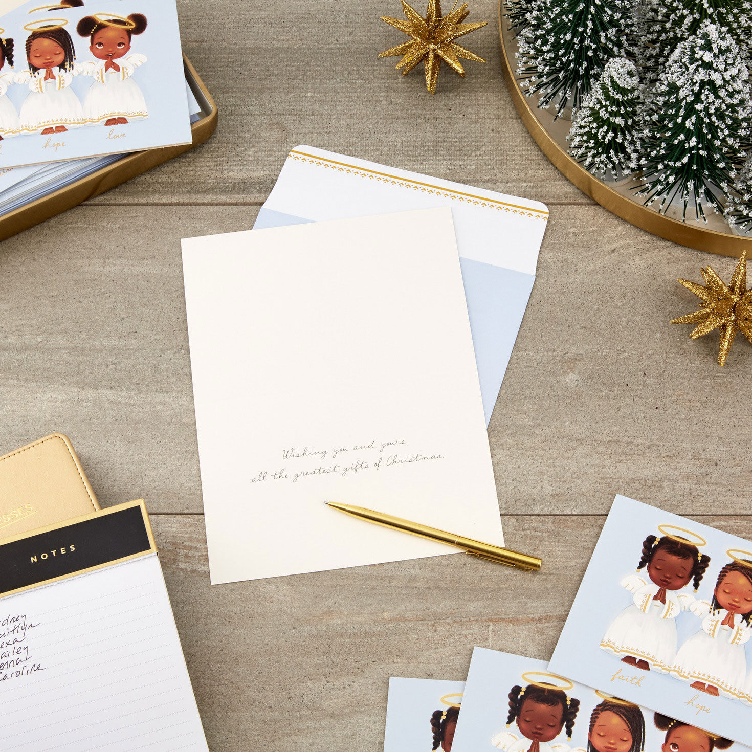 Three Little Angels Boxed Christmas Cards, Pack Of 16 - Hallmark