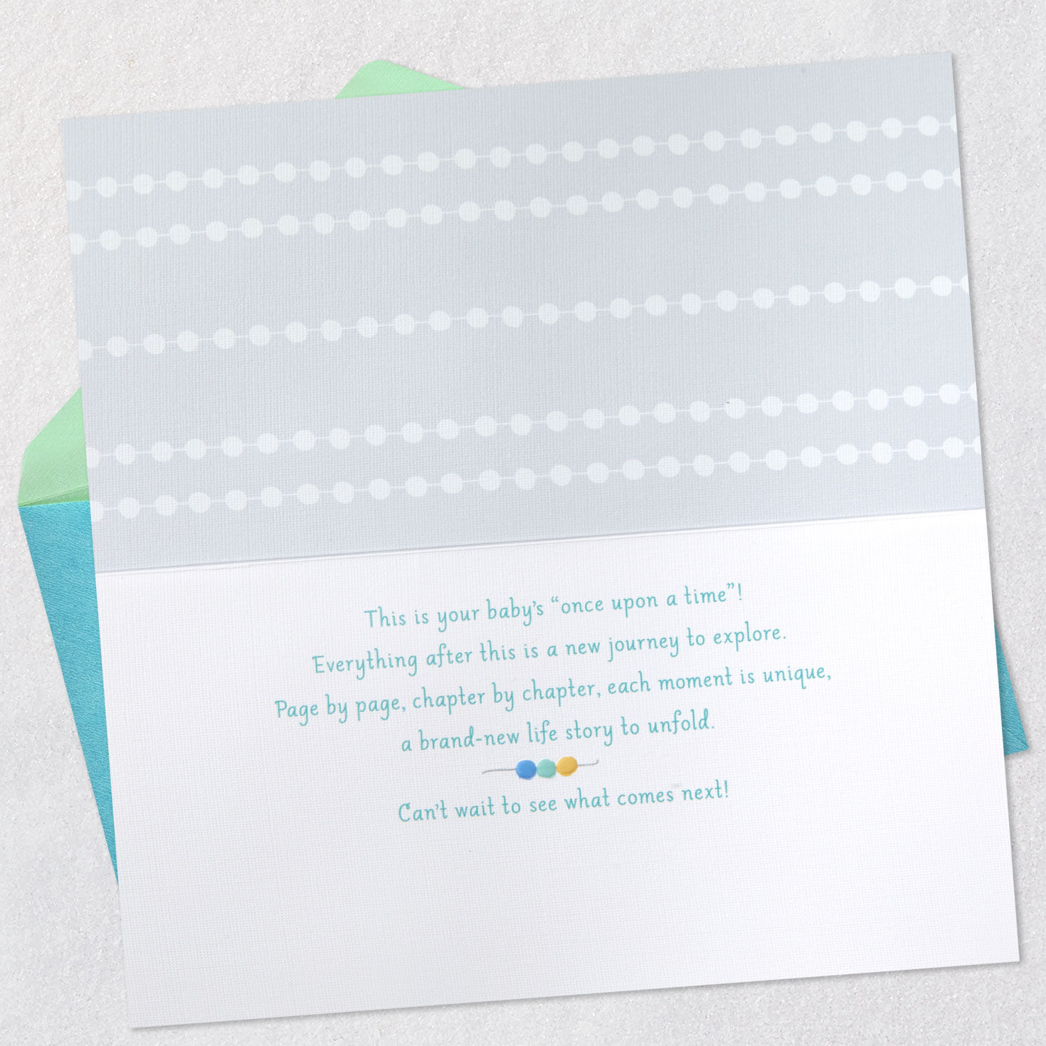 A New Story Begins New Baby Card - Hallmark