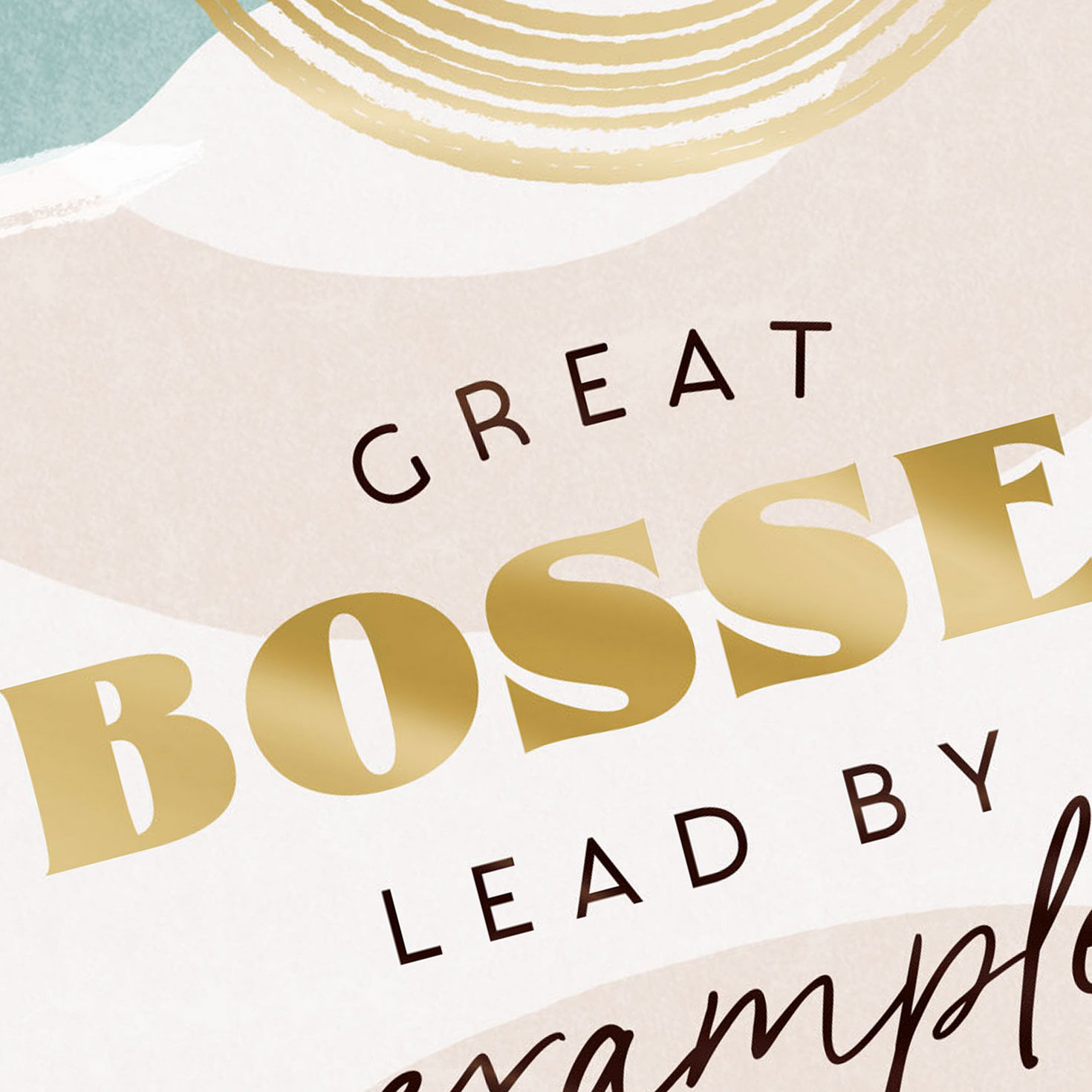 You Lead By Example Boss's Day Card - Hallmark