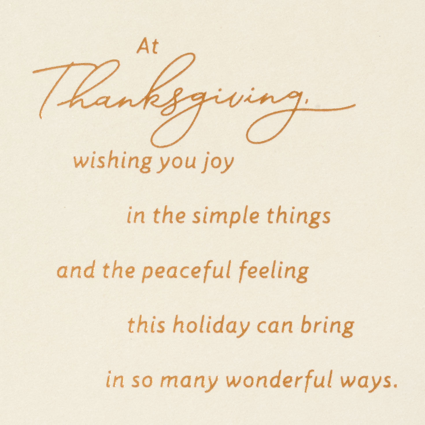 Season Of Gratitude Thanksgiving Card - Hallmark