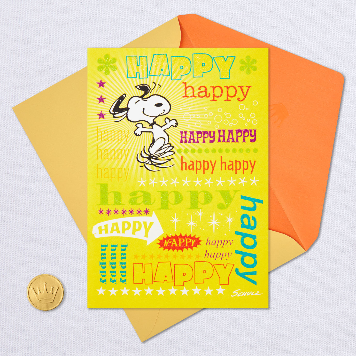 Peanuts® Snoopy Happy Dance Birthday Card - Hallmark