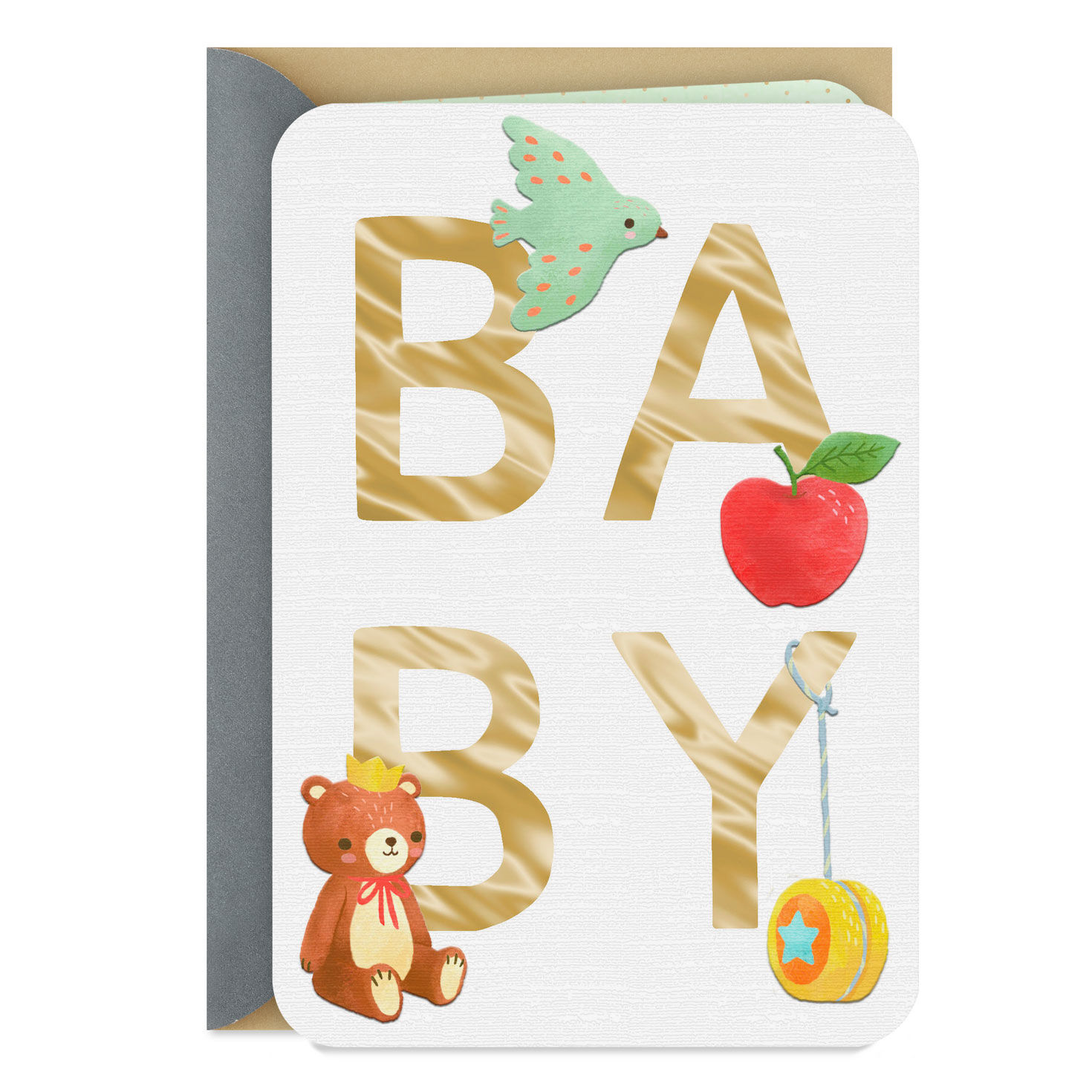 Alphabet Icons Blank New Baby Card - Hallmark