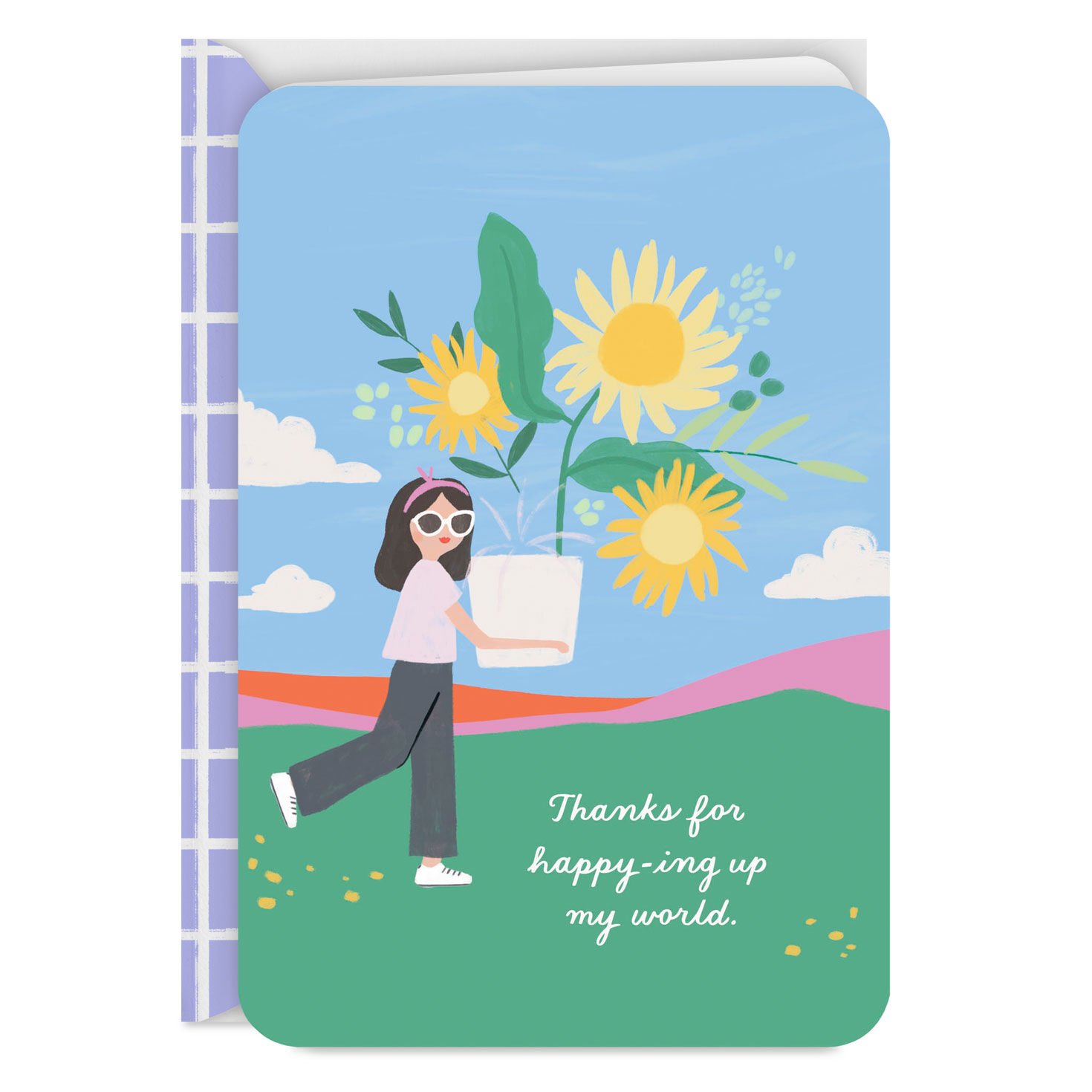 You Happy Up My World Thank You Card - Hallmark
