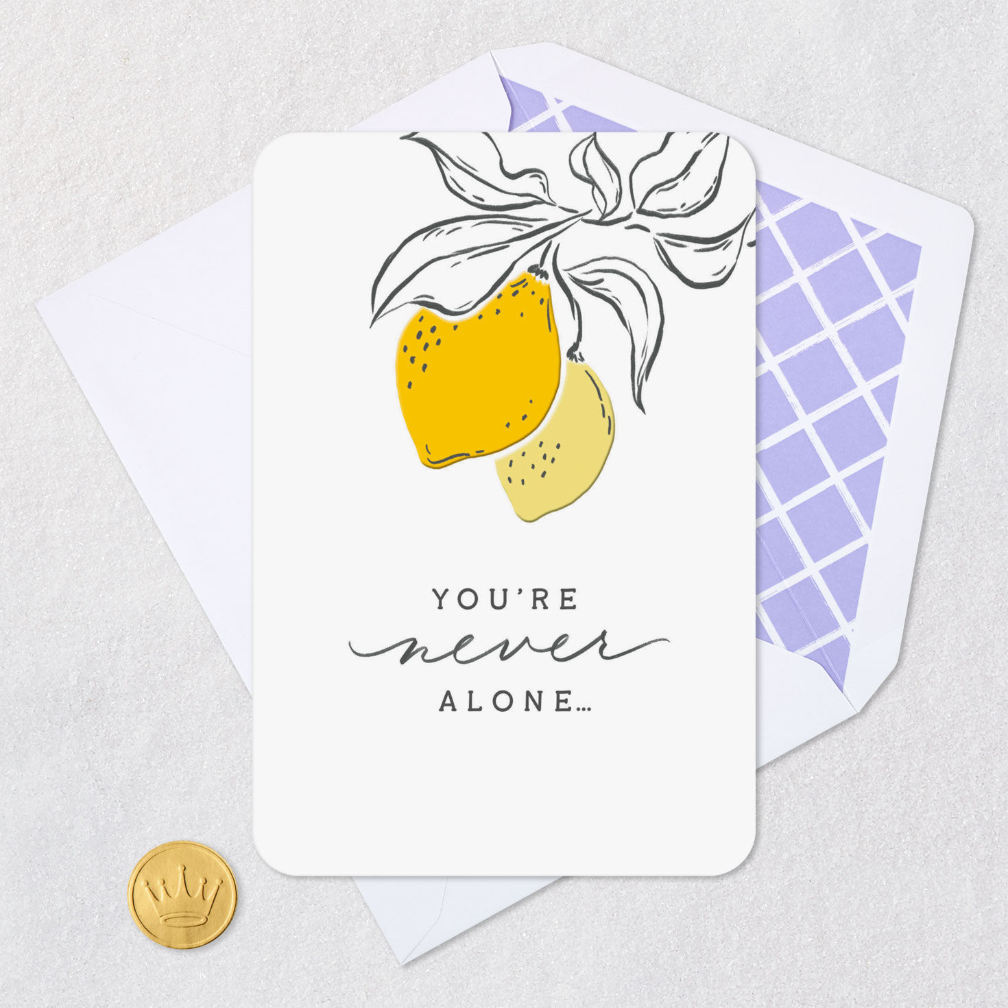 You're Never Alone Encouragement Card - Hallmark