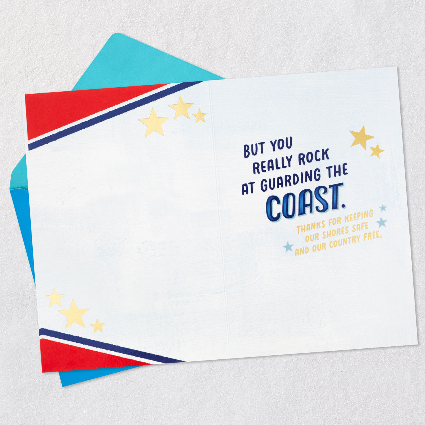 Safe Shores Coast Guard Veterans Day Card - Hallmark