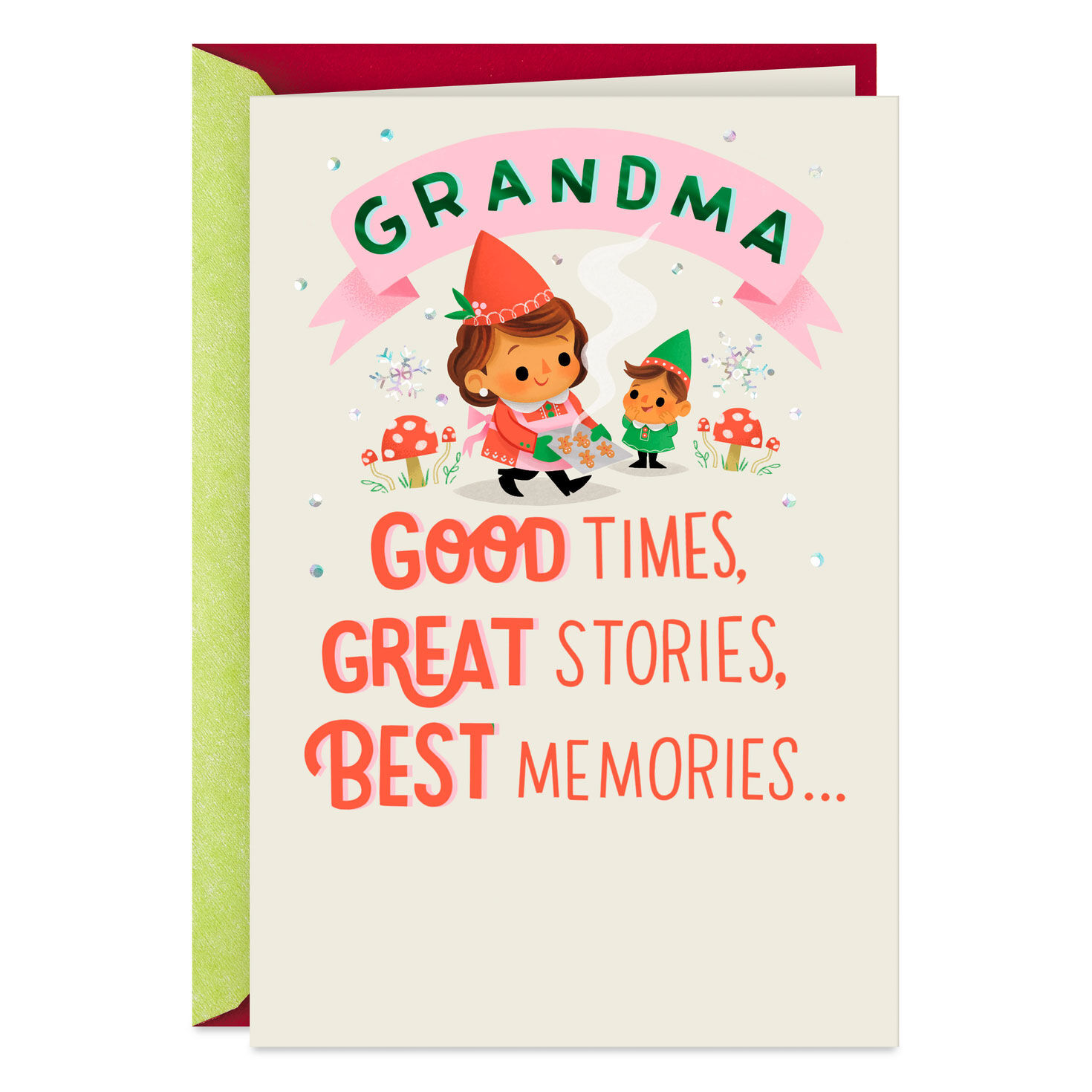 Good Times, Great Stories, Best Memories Christmas Card For Grandma ...