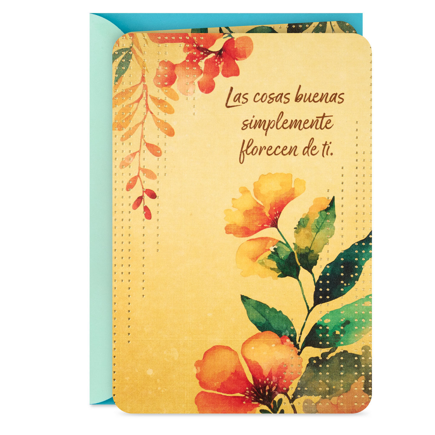 Nice Things Bloom From You Spanish-Language Thank You Card - Hallmark