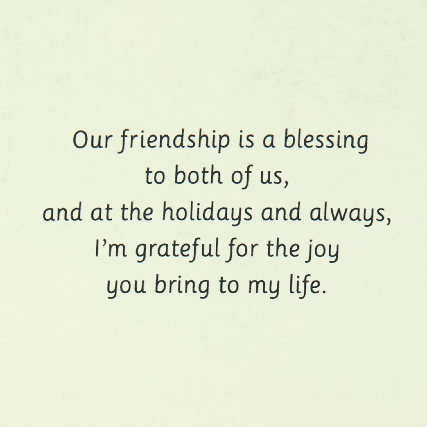 Our Friendship Is A Blessing Christmas Card For Friend - Hallmark