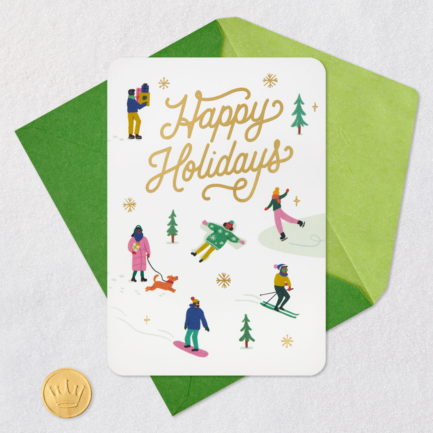 Fun, Festive, Warm And Bright Holiday Card - Hallmark