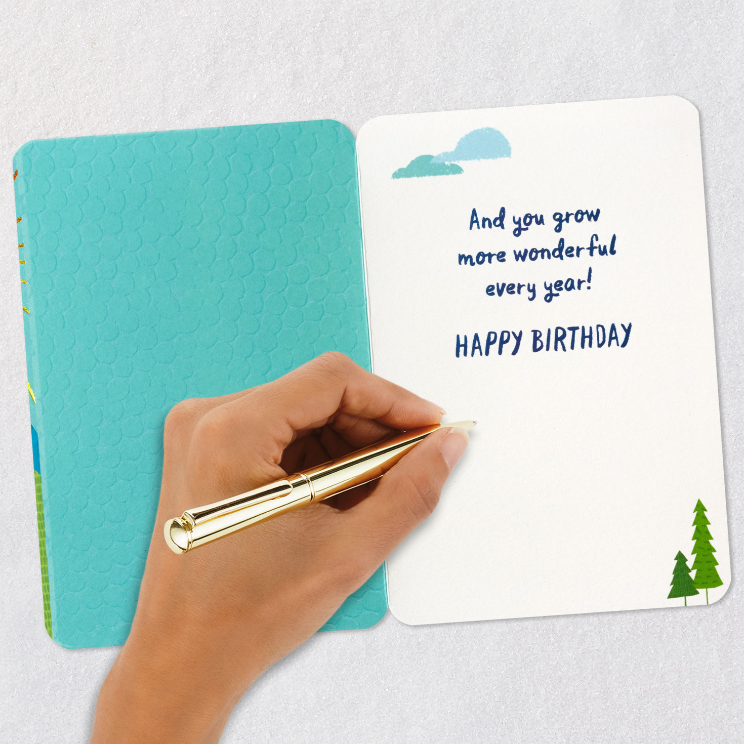 More Wonderful Every Year Birthday Card For Godson - Hallmark